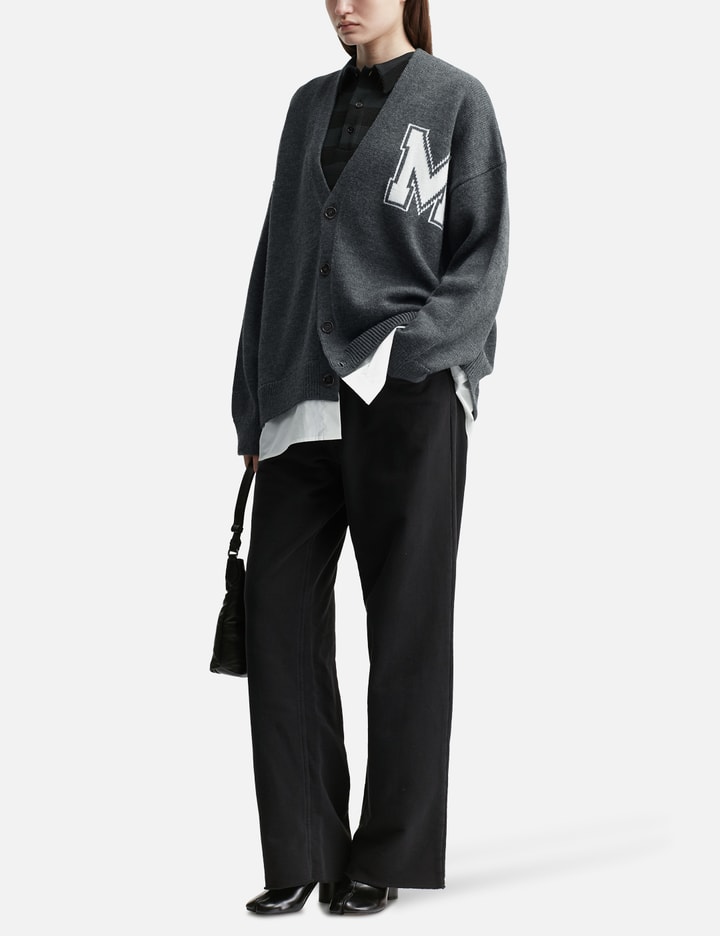 MM6 Maison Margiela Two-in-one Knit Cardigan - Double-layer V-neck in ...