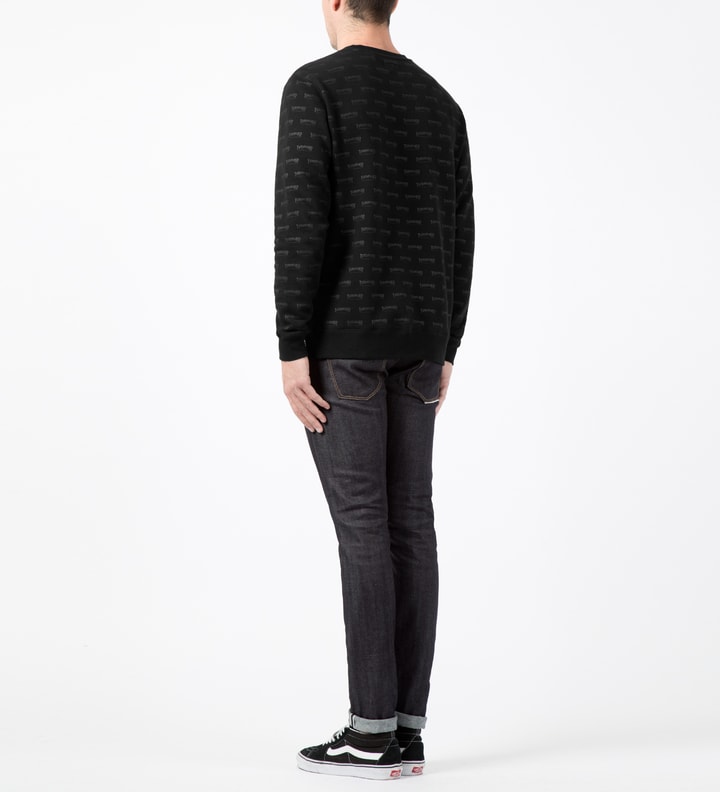 Huf - HUF x THRASHER Black Crewneck Sweater | HBX - Globally Curated ...