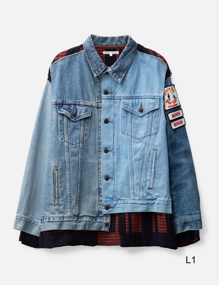 Needles - JEAN COVERED JACKET | HBX - Globally Curated Fashion and ...