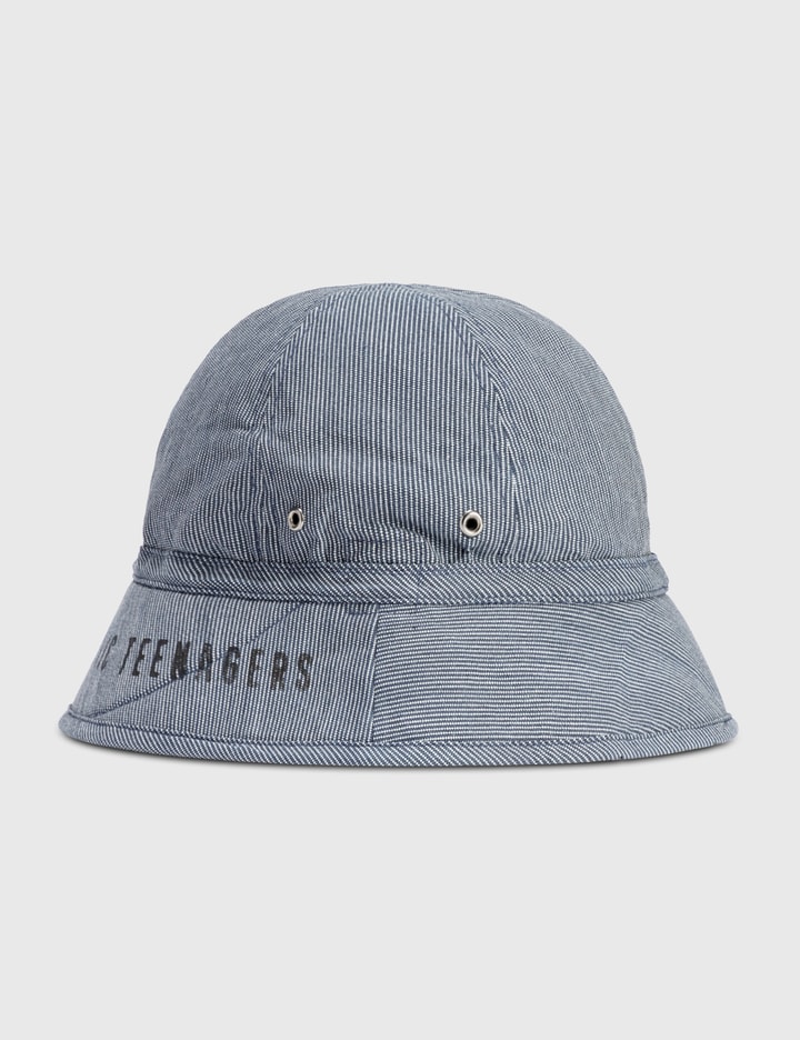 Human Made - Round Striped Denim Bucket Hat | HBX