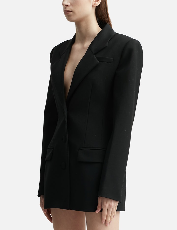 Area - Crystal Open Back Blazer Dress | HBX - Globally Curated Fashion ...