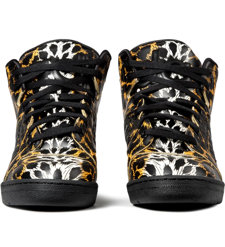 아디다스 오리지널스 - adidas Originals x Jeremy Scott Instinct Hi Leopard Shoe ...