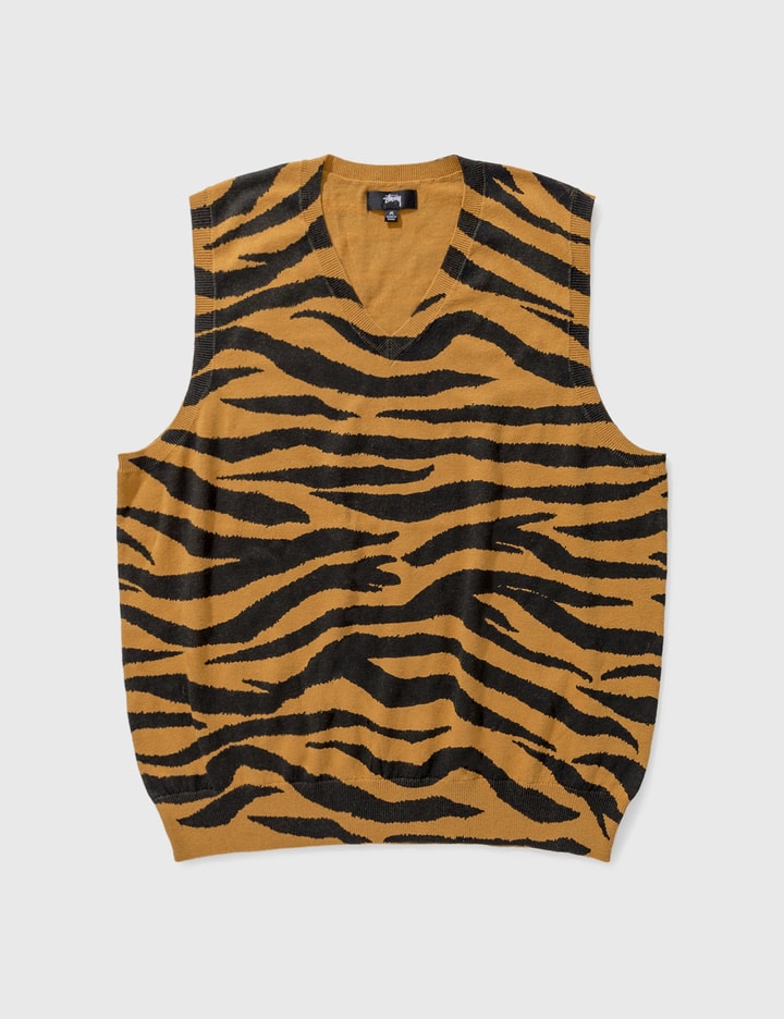 Stüssy - Tiger Printed Sweater Vest | HBX - Globally Curated Fashion ...