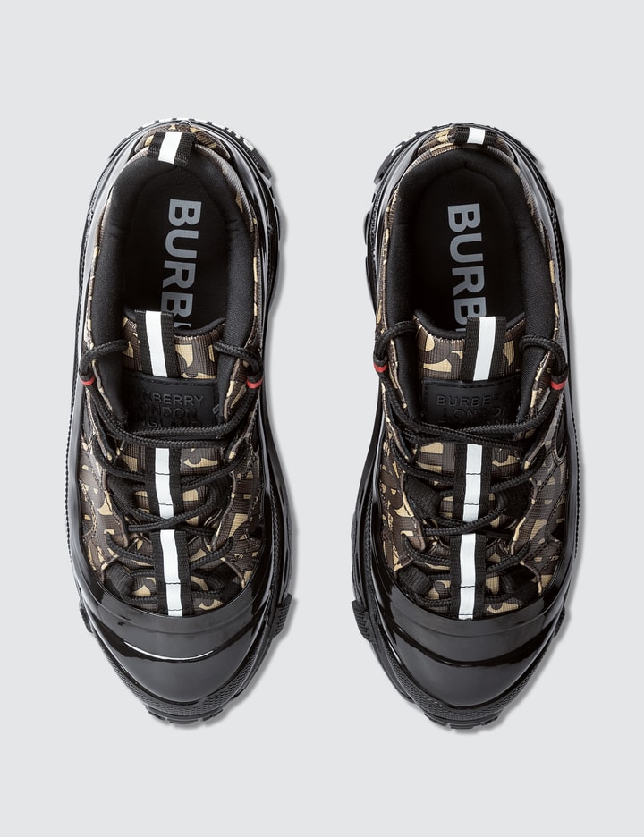 Burberry - Monogram Print E-Canvas Arthur Sneakers | HBX