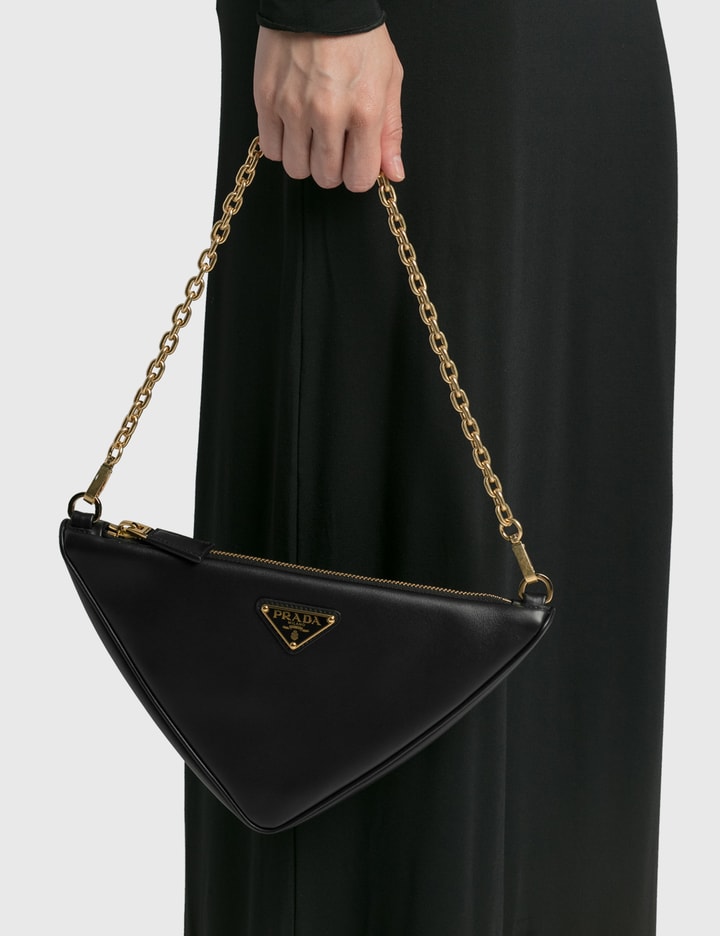 Prada Symbole Leather And Fabric Mini Bag