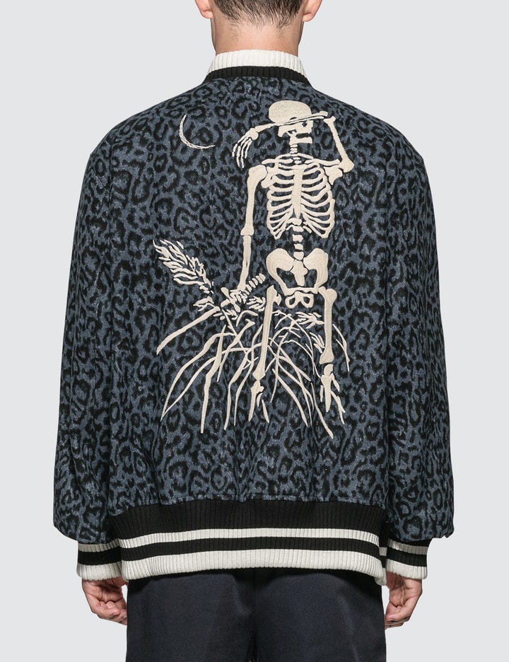Lost Daze - Leopard Skeleton Bomber Jacket | HBX