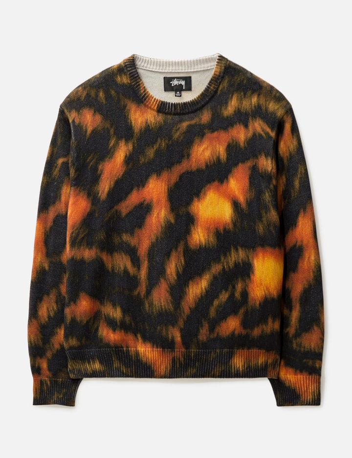 Stüssy - Printed Fur Sweater | HBX - Globally Curated Fashion and ...
