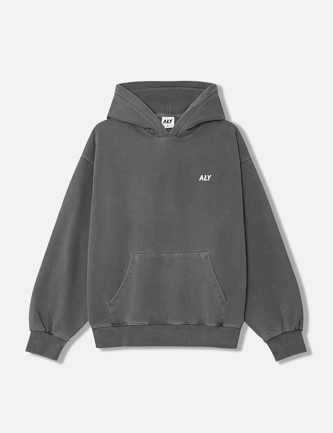 Aly - "Good Vibes Grey Washed Out" Hoodie | HBX