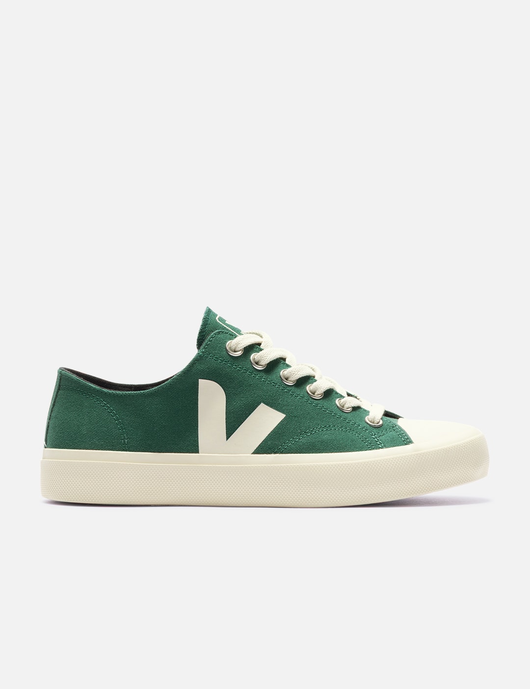 Veja V-10 - Green sneakers in good condition with branded shoe bag. | HBX