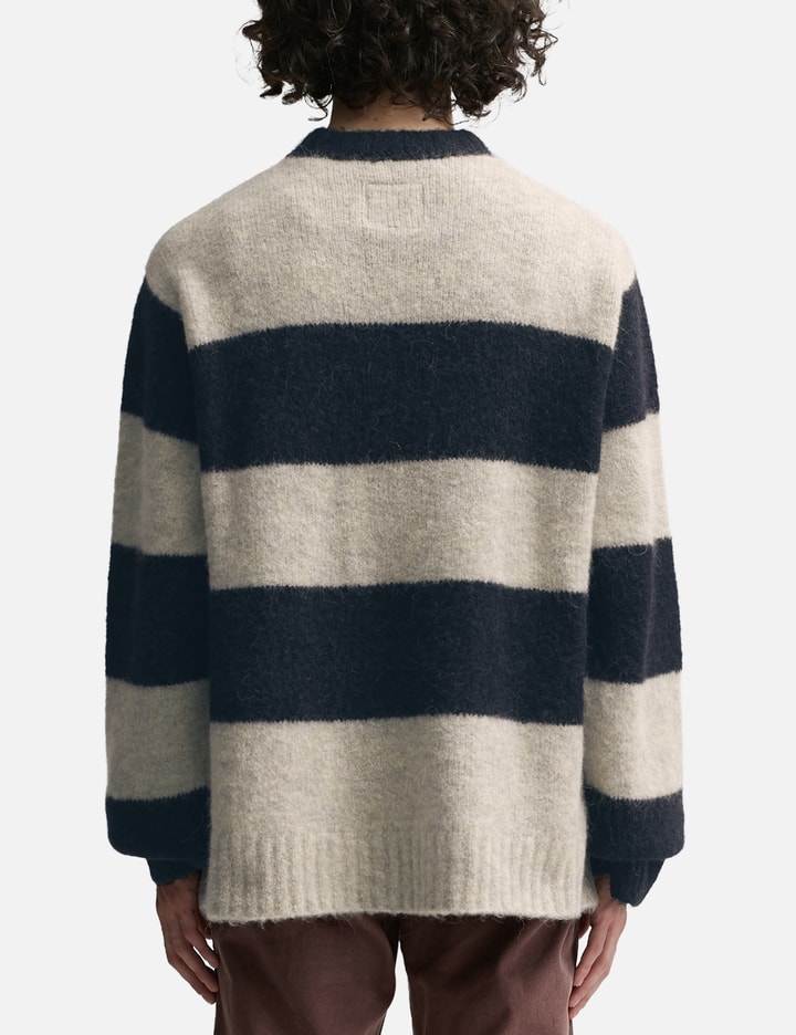 (di)vision - Striped Logo Knit Sweater | HBX - Globally Curated Fashion ...