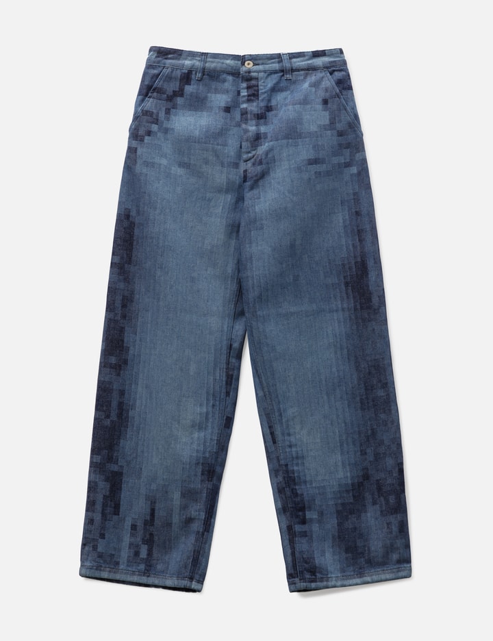 Loewe - Pixelated Baggy Jeans | HBX - HYPEBEAST 為您搜羅全球潮流時尚品牌