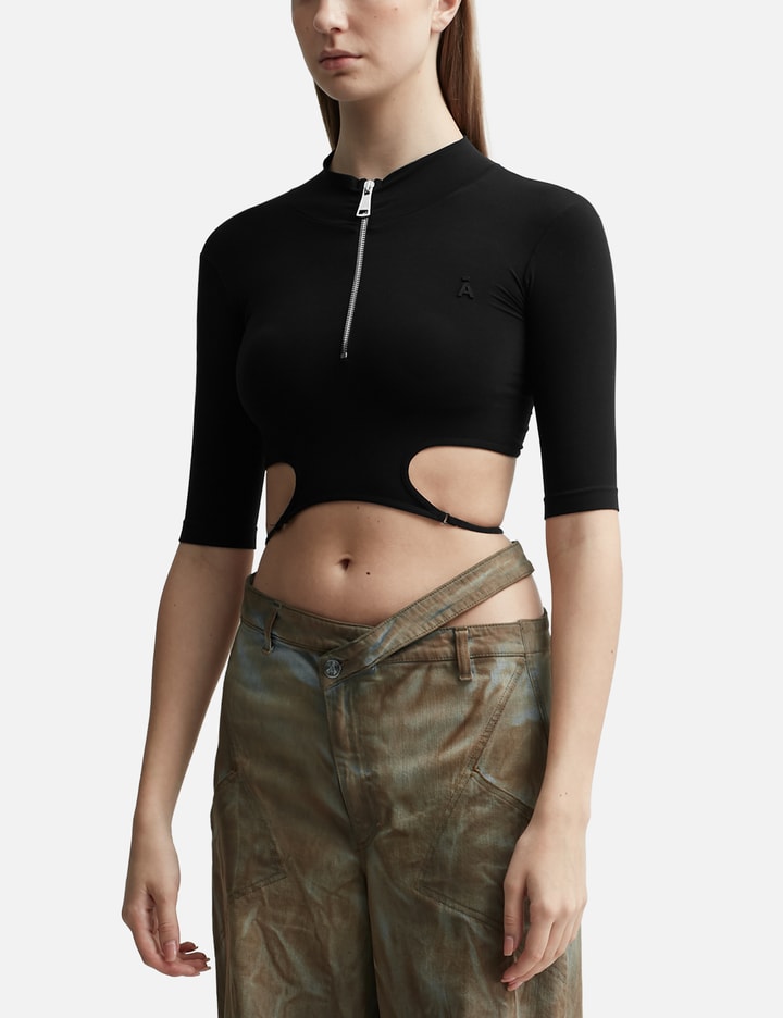 ANDREĀDAMO - SCULPTING JERSEY CUT-OUT TOP | HBX