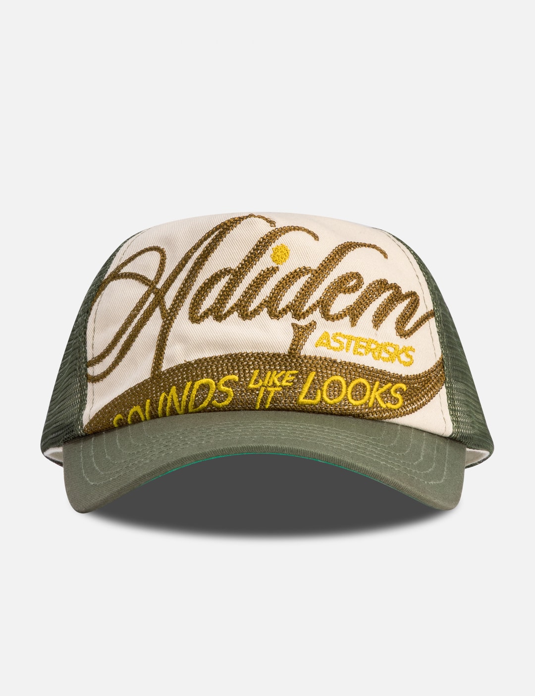 Adidem Asterisks* - Cursive Trucker Hat | HBX - HYPEBEAST 為您搜羅全球潮流時尚品牌