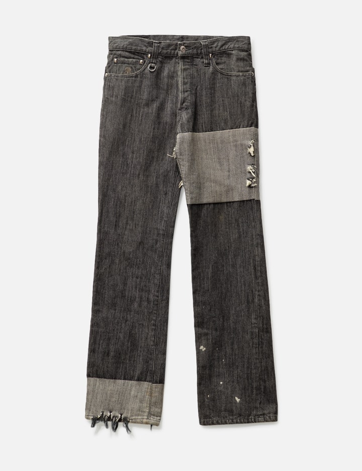 Mastermind Japan - MASTERMIND JAPAN WASHED DENIM JEANS | HBX