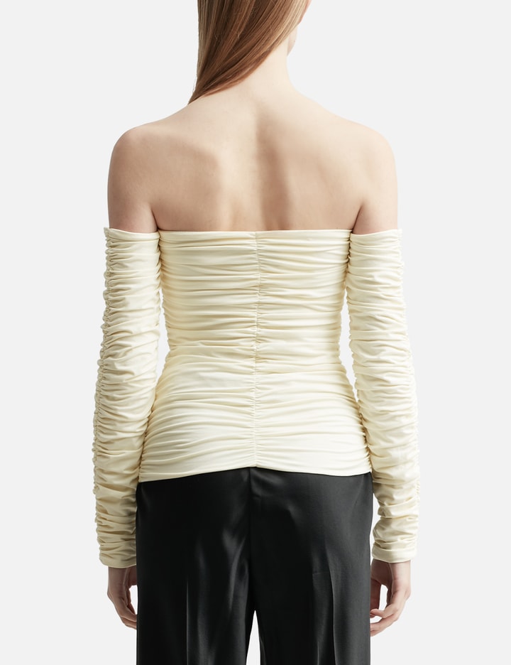 Rohe - Smocked off-shoulder top | HBX - Globally Curated Fashion and ...