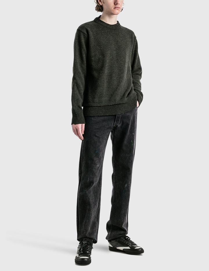 Maison Margiela - Layered Wool Blend Sweater | HBX - Globally Curated ...