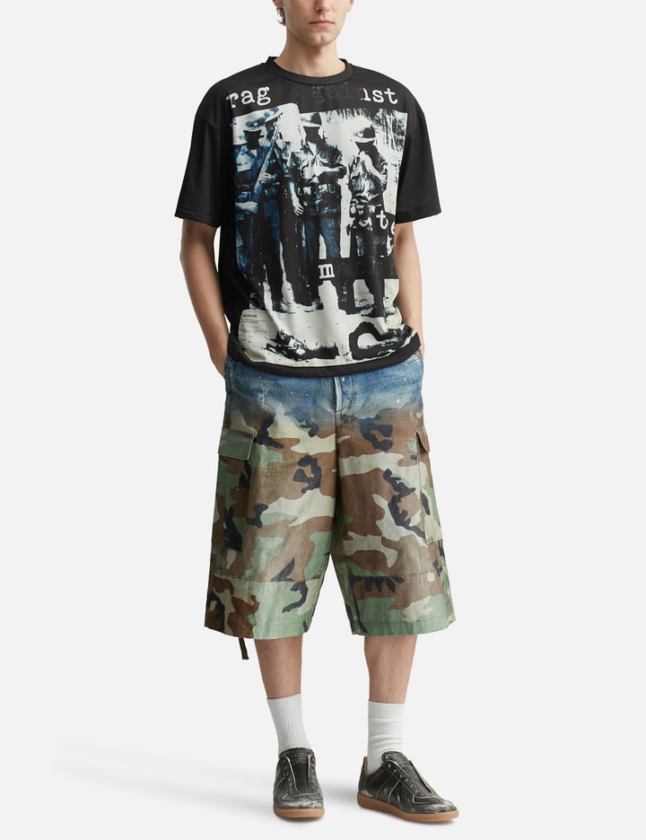 TOLQ Trompe L'Oeil Scratch T-Shirt - Japanese-made black graphic tee ...