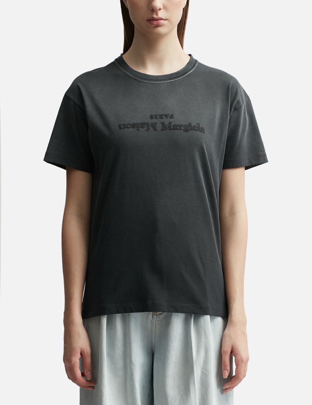 Maison Margiela - Reverse logo T-shirt | HBX - Globally Curated Fashion and Lifestyle by Hypebeast