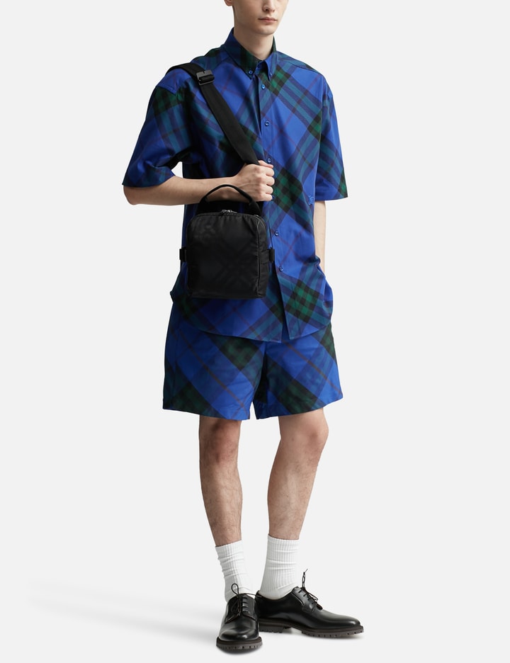 Burberry - Check Jacquard Crossbody Bag | HBX