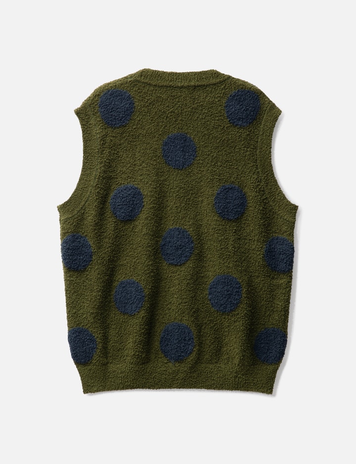 Brain Dead - TEDDY FUR DOT KNIT SWEATER VEST | HBX