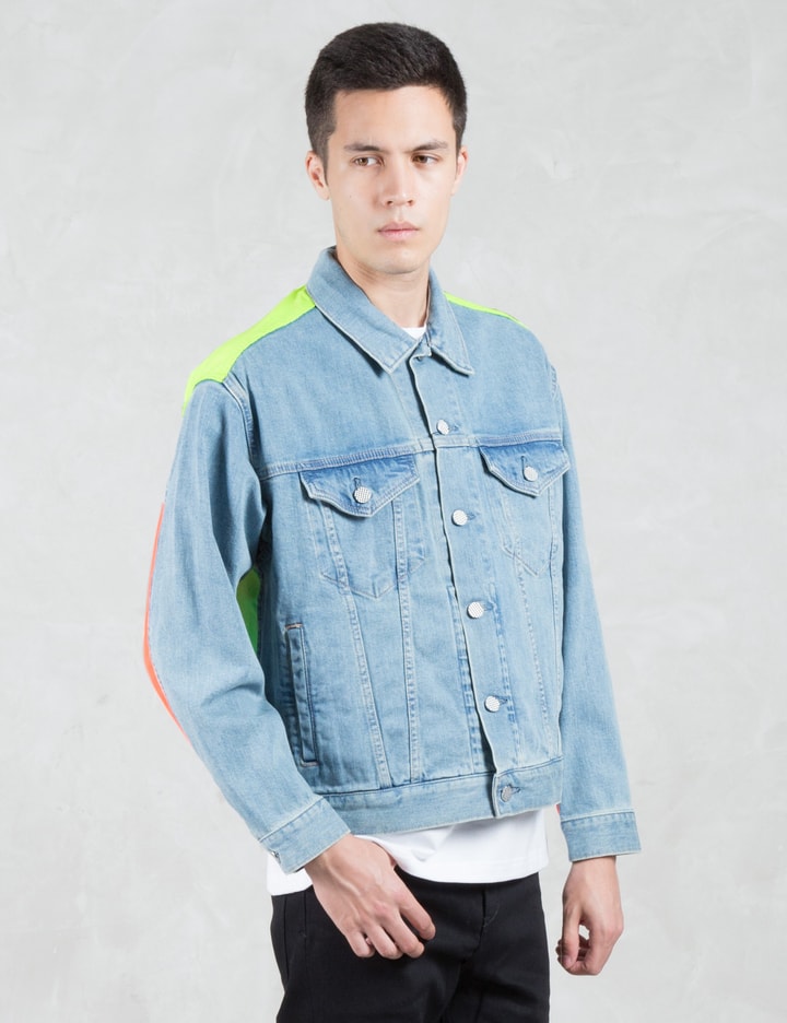 PHENOMENON - Patched Back Panel Denim Jacket | HBX - Globally Curated ...