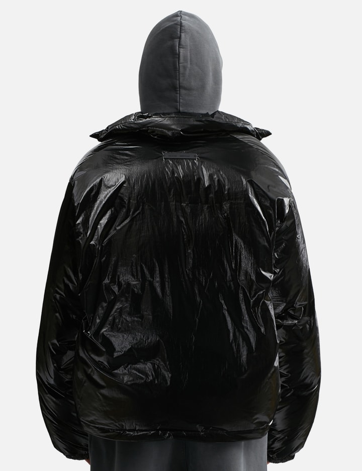 Fear of God Essentials Ripstop Nylon Puffer Jacket - Metallic black ...