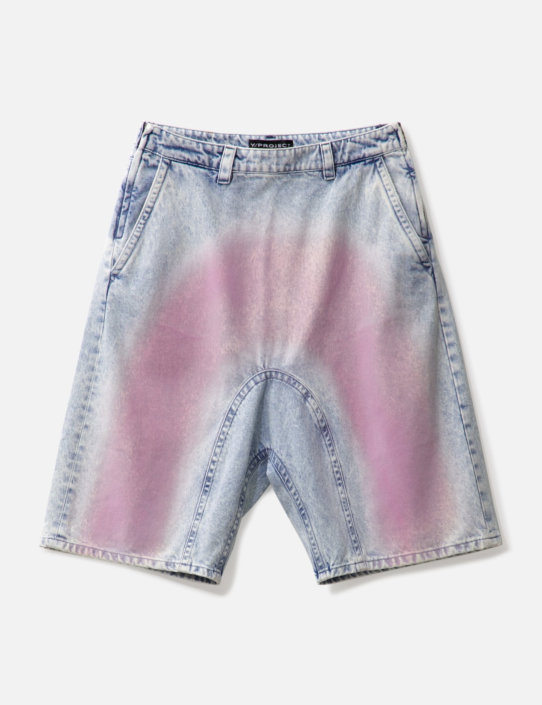 Y/PROJECT - Souffle Denim Shorts | HBX - HYPEBEAST 為您搜羅全球潮流時尚品牌