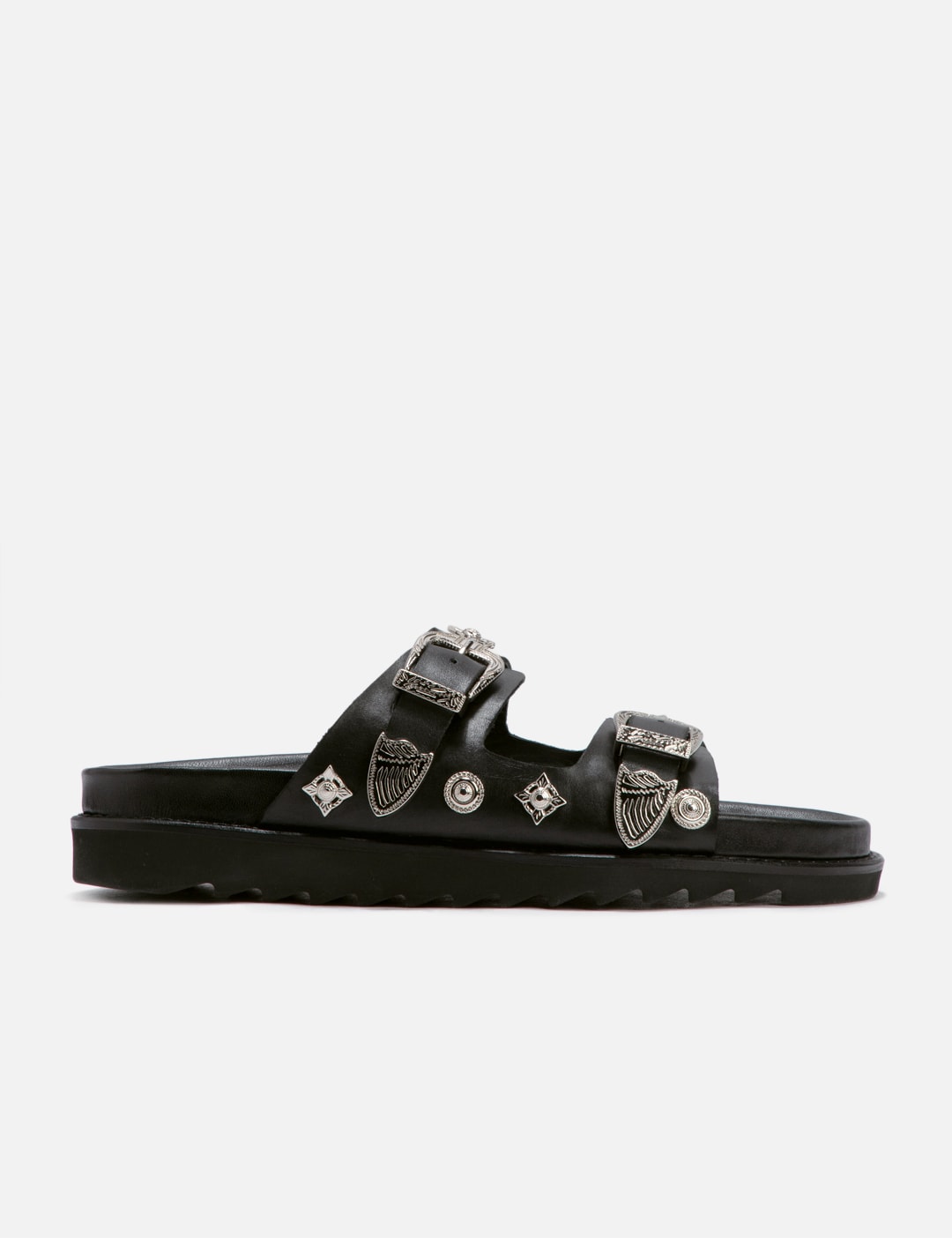 Toga Virilis - Studded Leather Slides | HBX