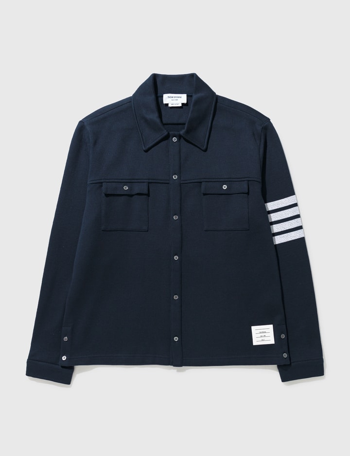 Thom Browne - 4-Bar Button Down Shirt Jacket | HBX