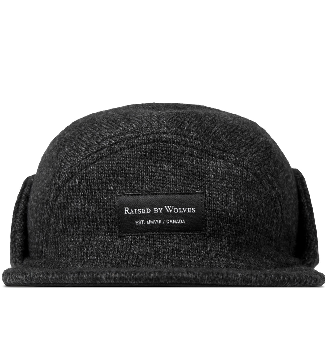 Raised By Wolves - Charcoal/Black Skyline Earflap Cap | HBX - Globally ...