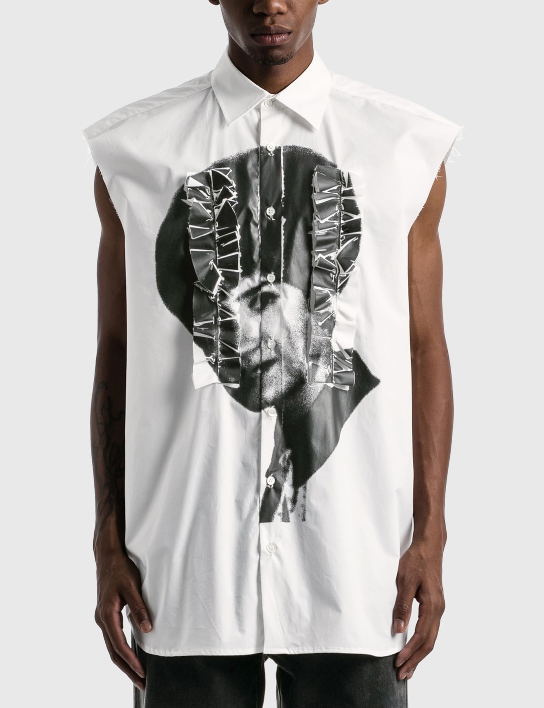 Raf Simons - Graphic Printed Sleeveless Shirt | HBX - HYPEBEAST 為您搜羅全球 ...