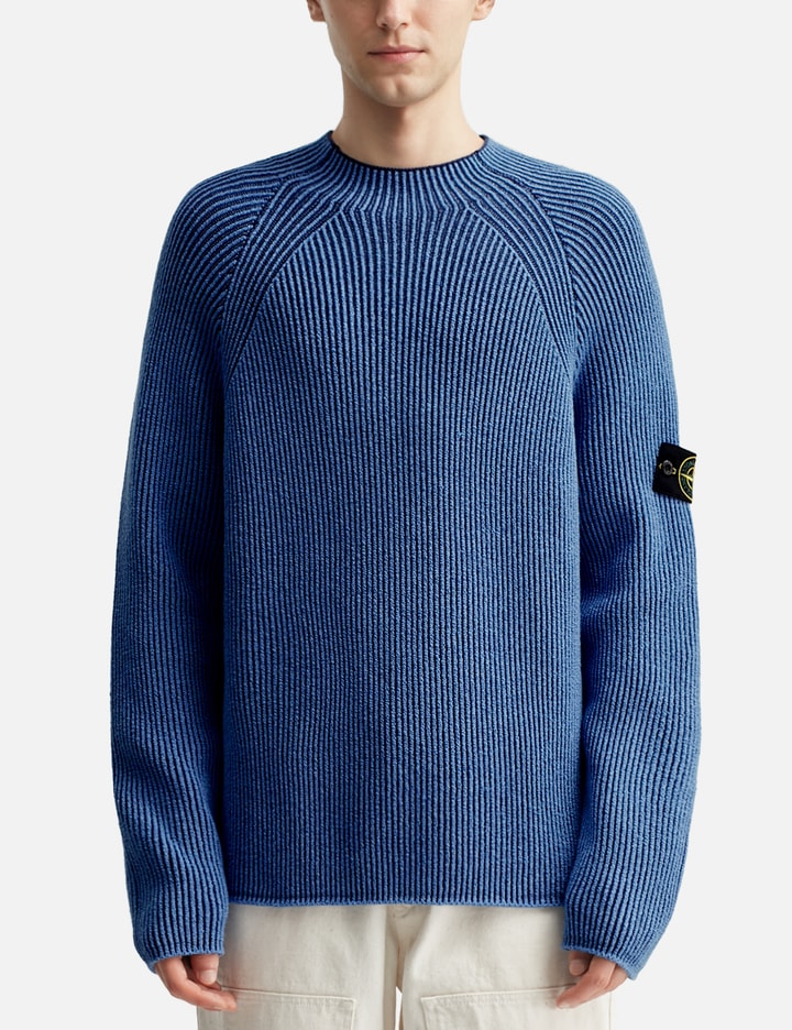 Stone Island - Vanisé Full Rib Rws Wool Mock Neck Jumper | HBX