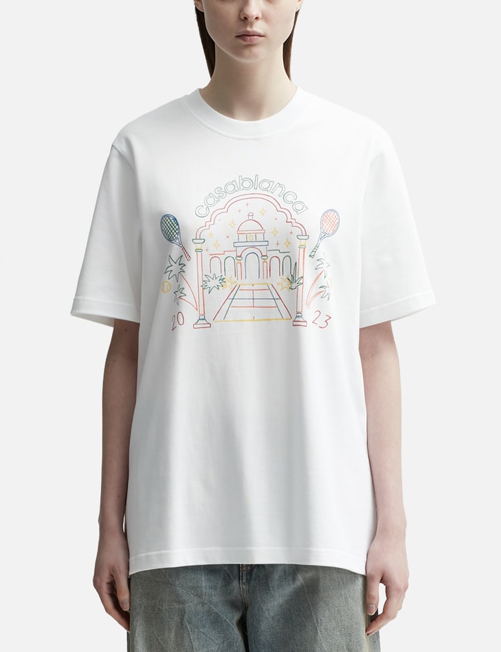 Casablanca - Rainbow Crayon Temple T-Shirt | HBX - Globally Curated ...