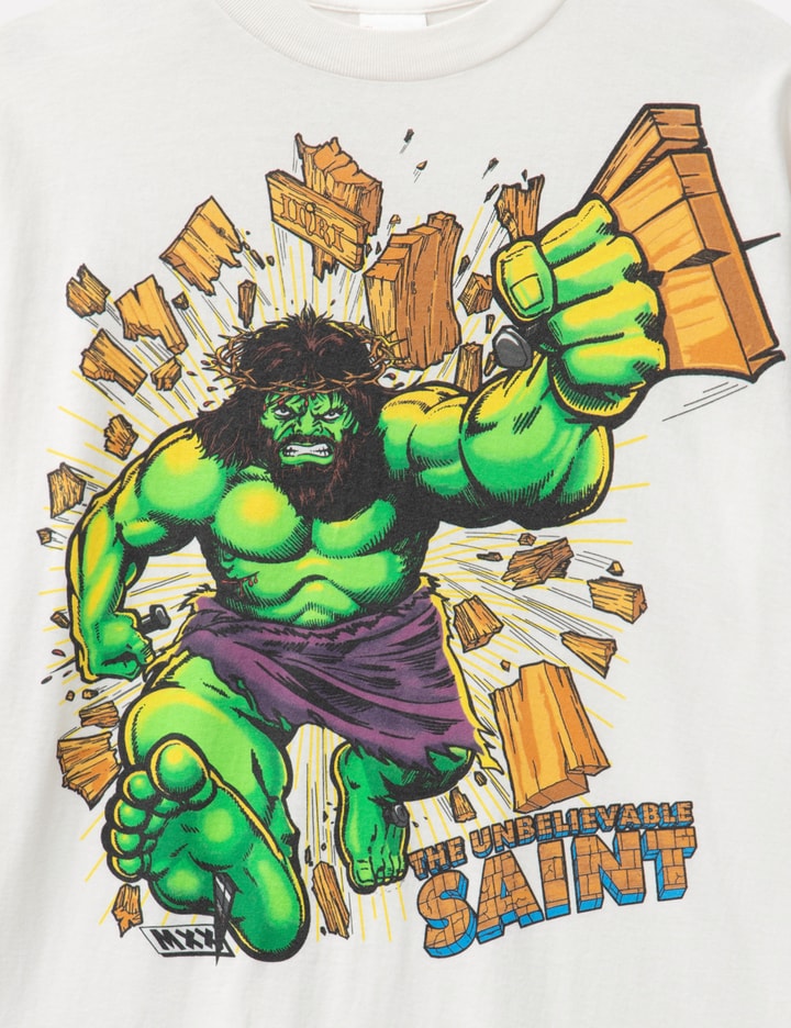 Saint Michael - Saint Green Man Short Sleeve T-Shirt | HBX