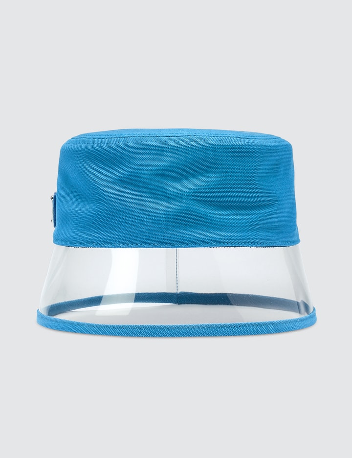 Prada - PVC Brim Bucket Hat in Blue | HBX