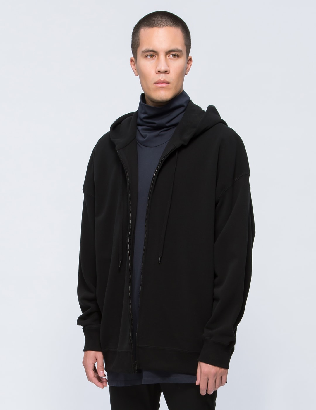 LAD MUSICIAN - Oversized Zip Front L/S Hoodie | HBX - Globally Curated ...