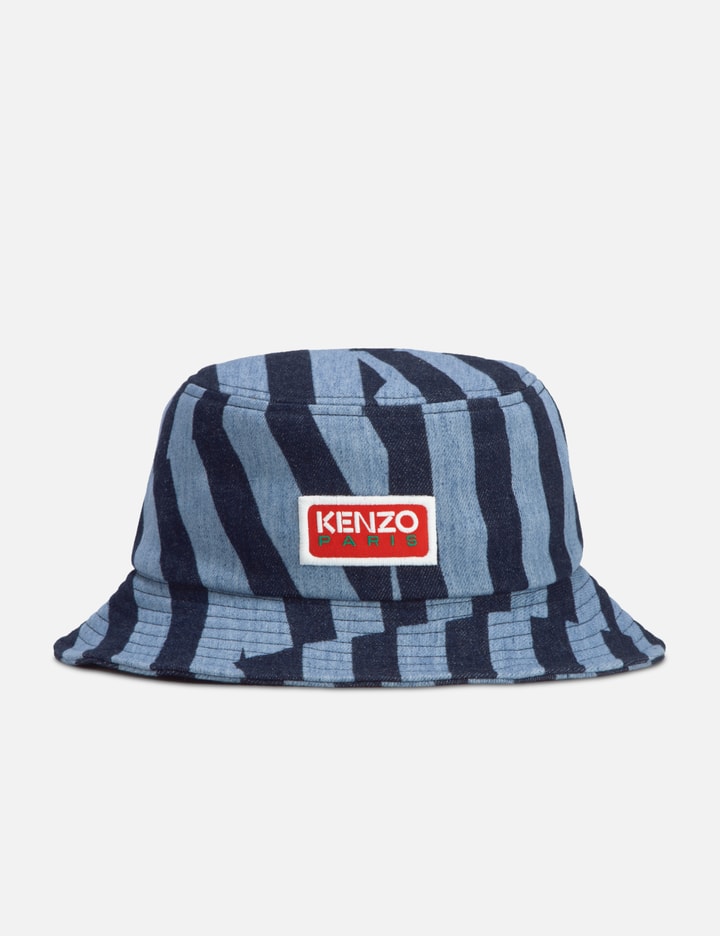 Kenzo - 'Kenzo Dazzle Stripe' Denim Bucket Hat | HBX - Globally Curated ...