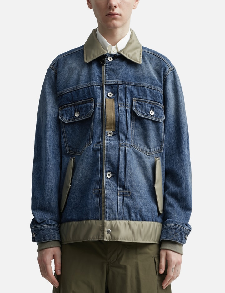 Sacai - Denim Nylon Twill Blouson | HBX