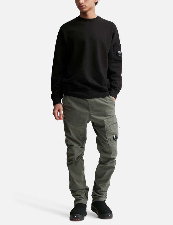 C.P. Company - STRETCH SATEEN ERGONOMIC LENS SINGLE CARGO PANTS | HBX