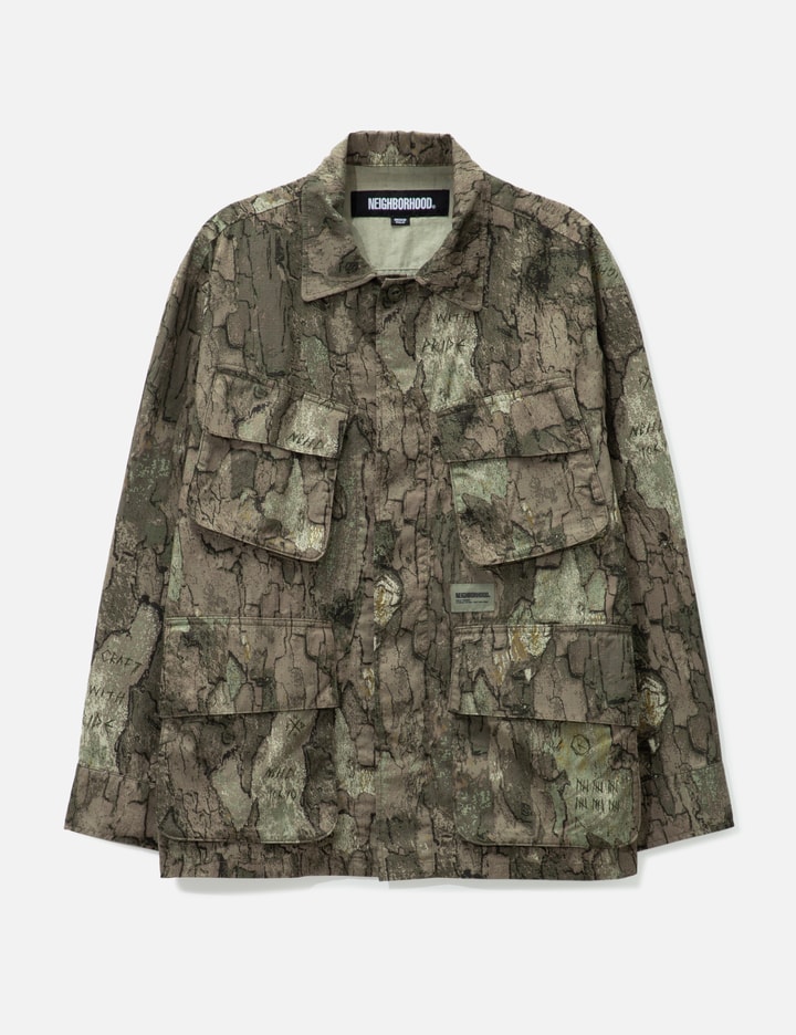 NEIGHBORHOOD - CAMOUFLAGE FATIGUE JACKET | HBX