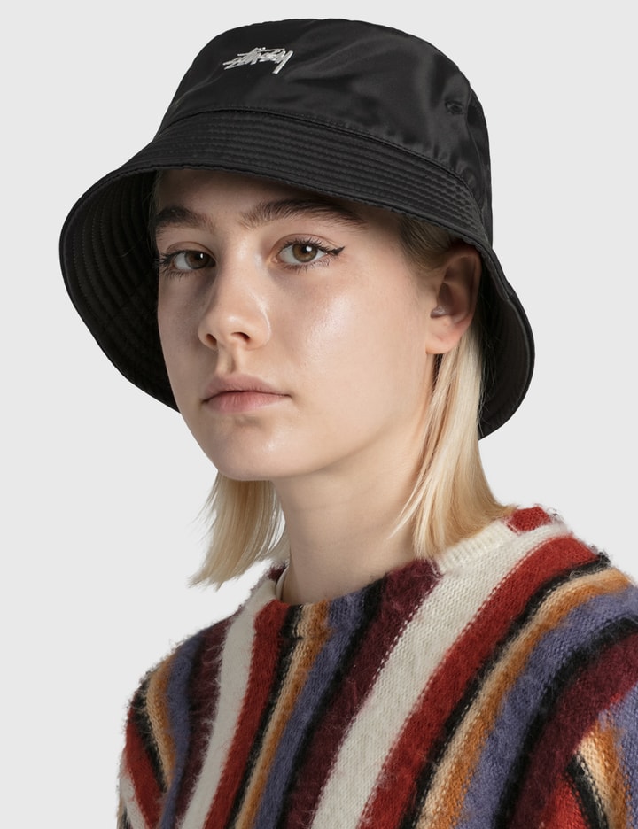 Stüssy - Satin Nylon Deep Bucket Hat | HBX - Globally Curated Fashion ...
