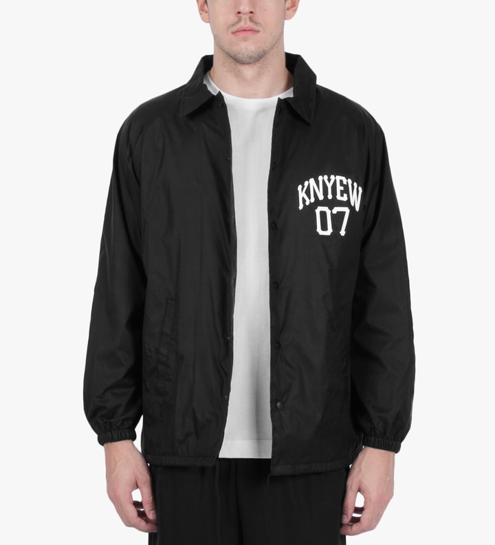 KNYEW - Black Declaration Coach Jacket | HBX - Globally Curated Fashion ...