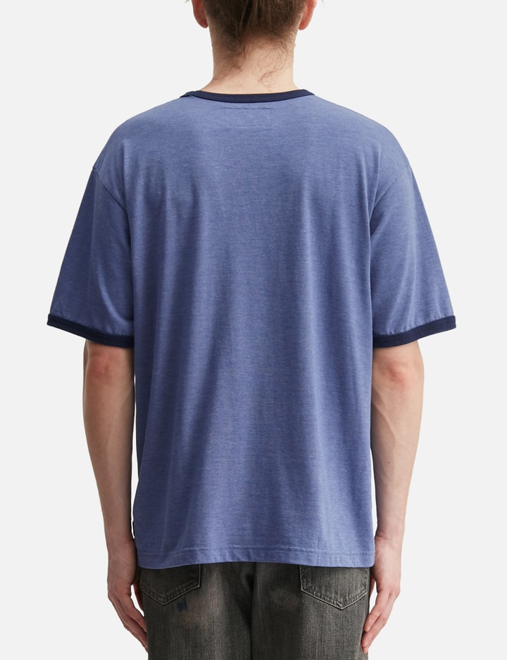 NEIGHBORHOOD Heather Fabric Tee SS - 单次水洗混纺短袖T恤，胸前植绒印花，打造低调街头风格。 | HBX