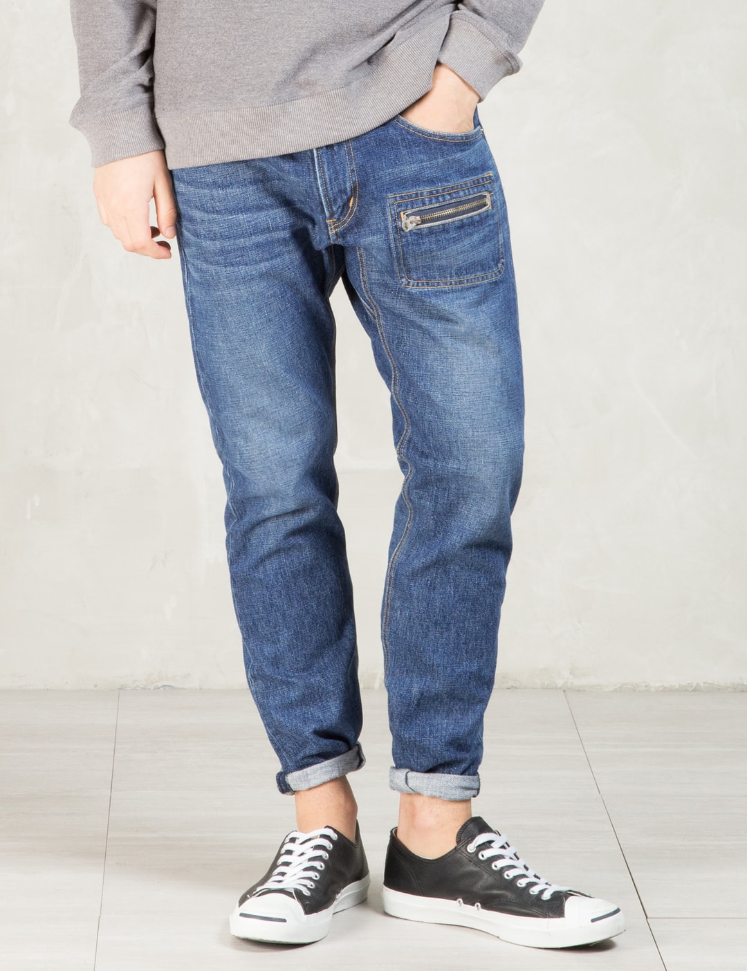 Risey - Indigo Pzd Jeans | HBX - 하입비스트가 엄선한 글로벌 패션&라이프스타일