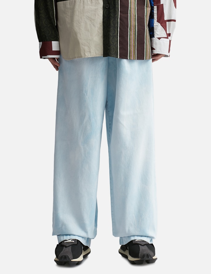 Dries Van Noten - Denim Pants With Deep Pleat | HBX - Globally Curated ...