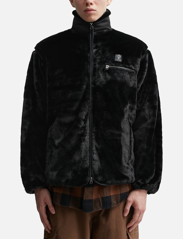 South2 West8 - Micro Fur Piping Jacket | HBX