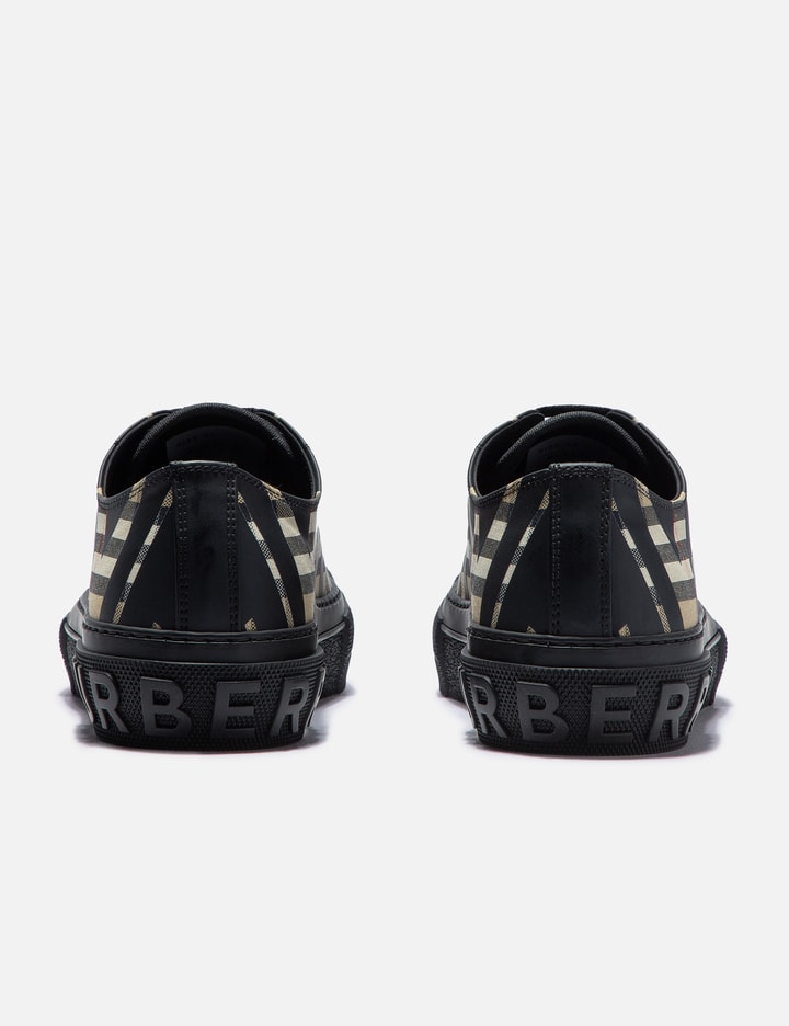 Burberry - Sliced Check Cotton Sneakers | HBX
