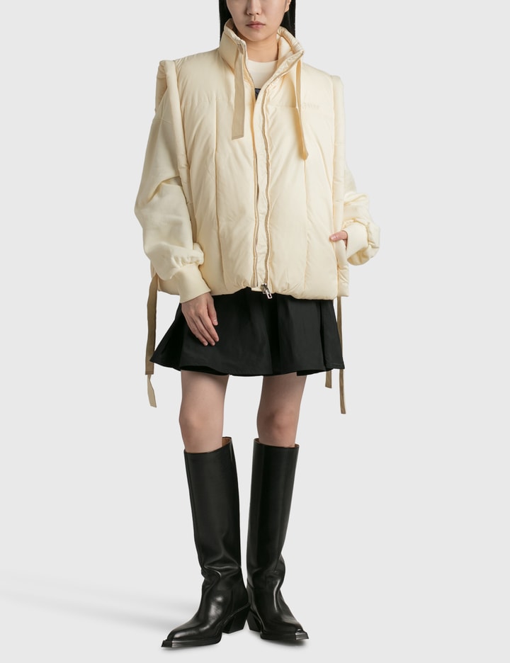 Ganni - OVERSIZED SHINY PUFF VEST | HBX - Globally Curated Fashion and ...