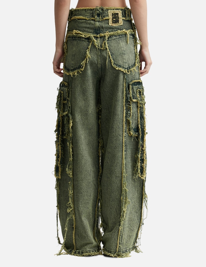 DHRUV KAPOOR - Destroyed Cargo Jeans | HBX - Globally Curated Fashion ...