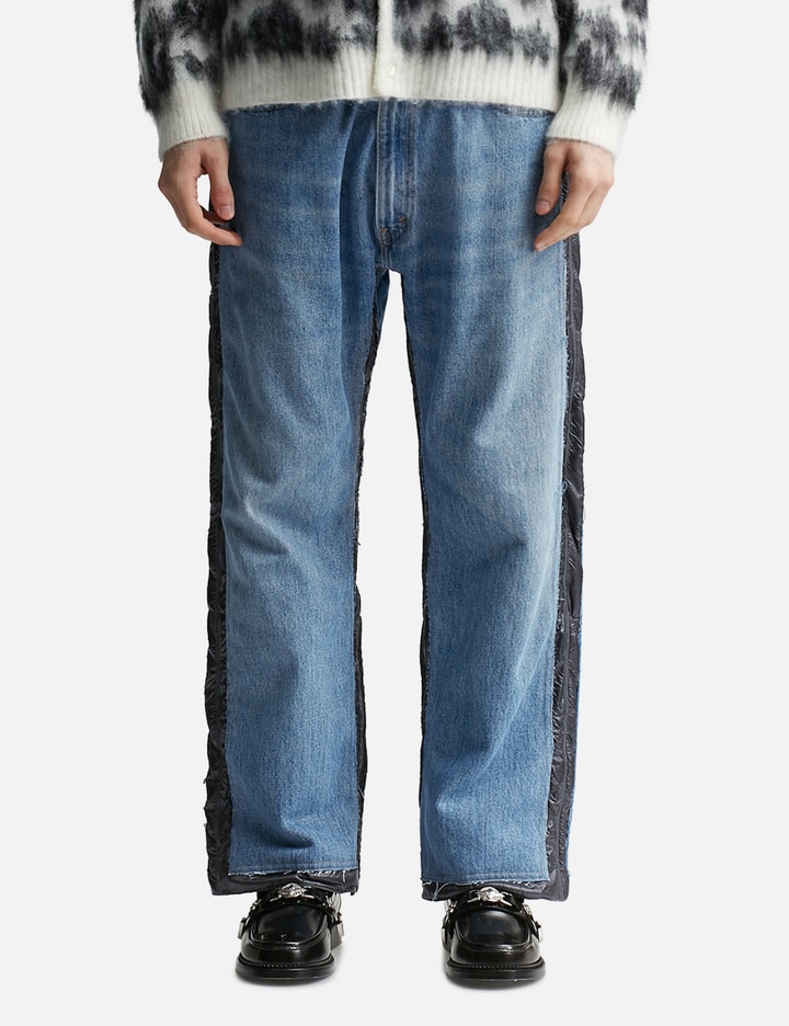 Needles - JEAN PANT COVERED PANT | HBX - Globally Curated Fashion and ...
